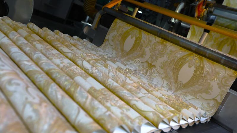 Wallpaper Production, Wallpaper Production Process. Movement of ...