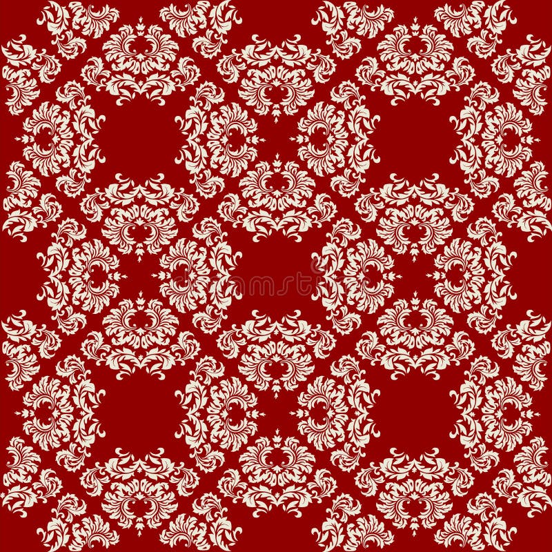 Wallpaper, Repeating Pattern in a Retro Style Stock Vector ...