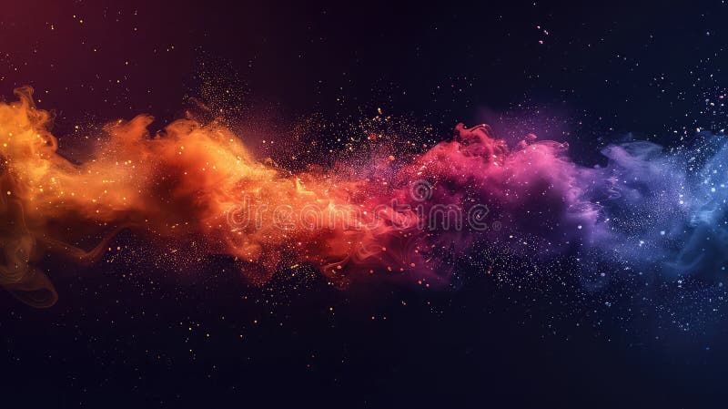 AMOLED Black Wallpaper with Splashes and Gradients of Color: Vibrant ...