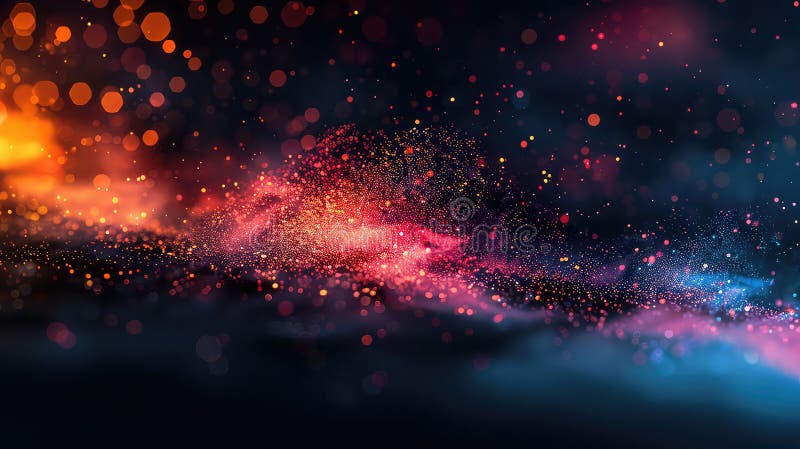 AMOLED Black Wallpaper with Splashes and Gradients of Color: Vibrant ...