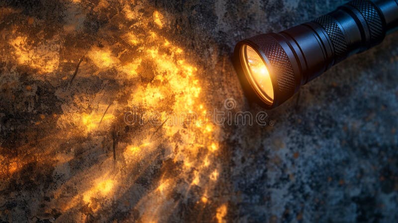 Dark Surface with Flashlight Wallpaper, Generative Ai Stock Image ...