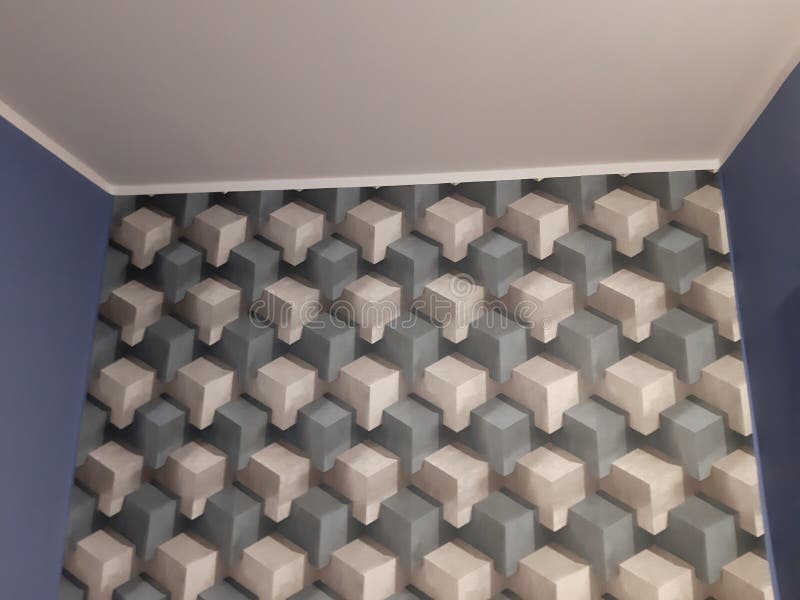 Wallpaper in room stock image. Image of square, wallpaper - 144216527