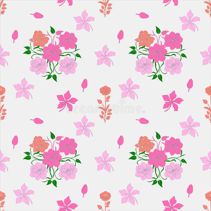 Wallpaper Seamless Pattern Background Stock Illustrations – 3,807,828 Wallpaper Seamless Pattern ...