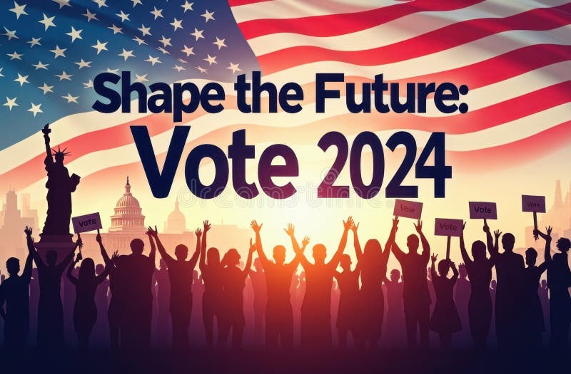 Wallpaper with the Slogan Shape the Future Vote 2024 at 17-10-2024 Editorial Stock Image ...