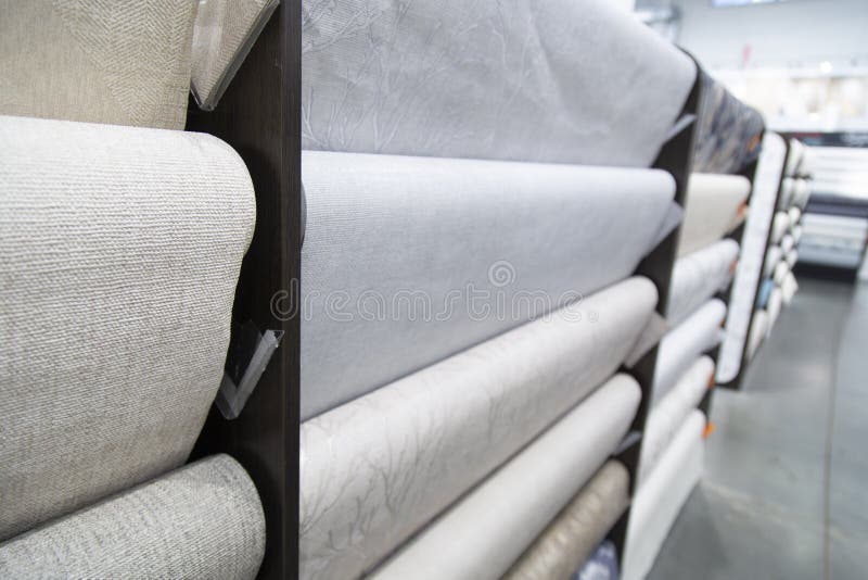 Wallpaper Store.a Hardware Store Stock Photo - Image of object, home ...