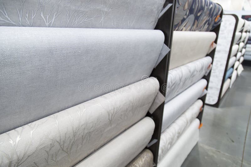 Wallpaper Store.a Hardware Store Stock Image - Image of paperhanging ...