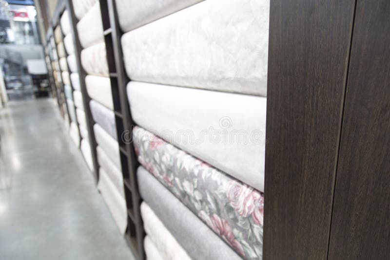 Wallpaper Store.a Hardware Store Stock Image - Image of repair, wall ...