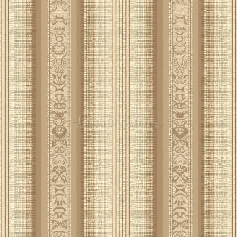 Wallpaper. Stripe Pattern with Warm Beige and Light Taupe Tones ...