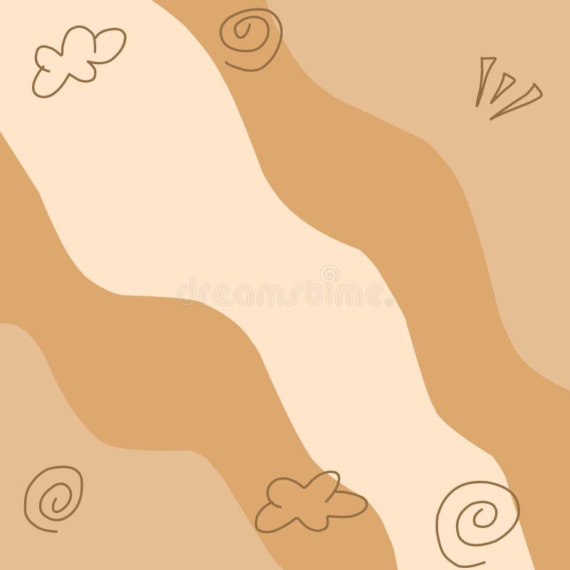 Wallpaper in Subtle Brown Tones Stock Illustration - Illustration of ...