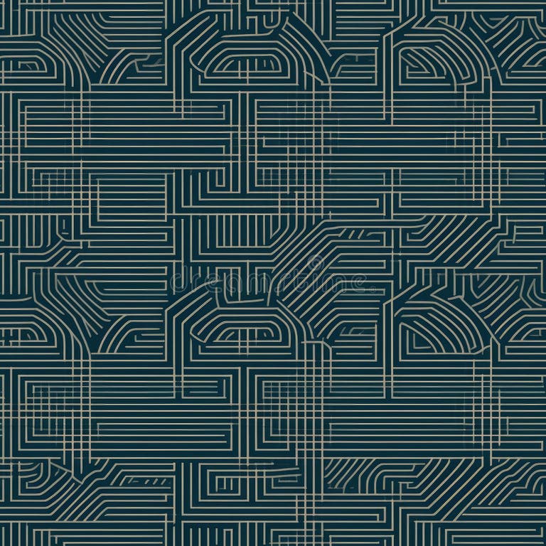 Wallpaper. Subtle Pattern with Repeating Linear Motif. Infinite ...