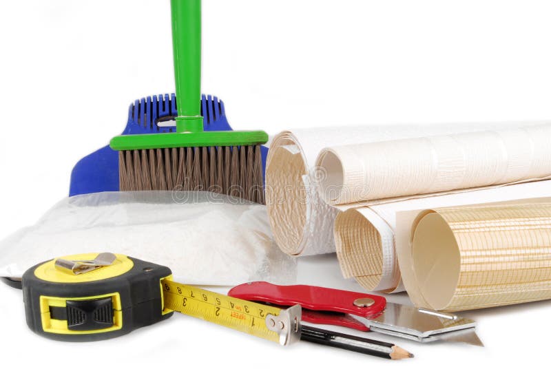 Painting Tools on White Background. Stock Image - Image of paintbrush ...