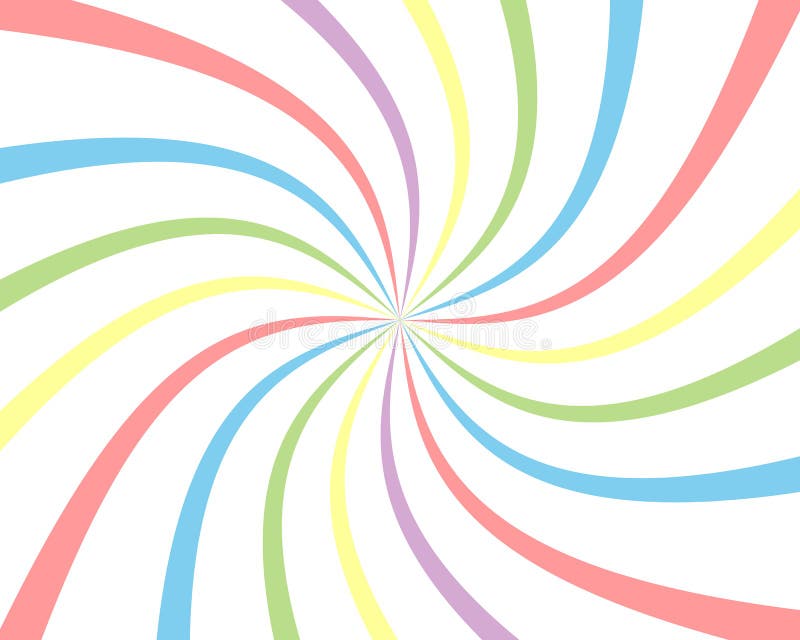 Wallpaper, Vector, Colorful Summer Background, Curved Rays Stock Vector ...