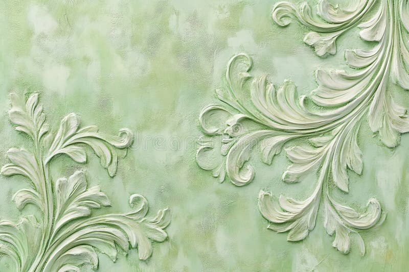 The Wallpaper on the Wall Was Painted and Had a Corrugated Structure ...