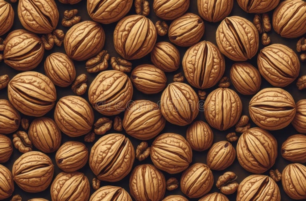 Wallpaper of Walnuts at 25-1-2025 Stock Illustration - Illustration of beauty, harmonious: 357142697