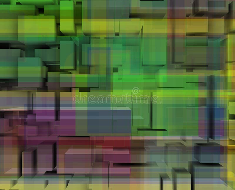 Colorist Mist Geometric Composition in Perpective with Transparent ...