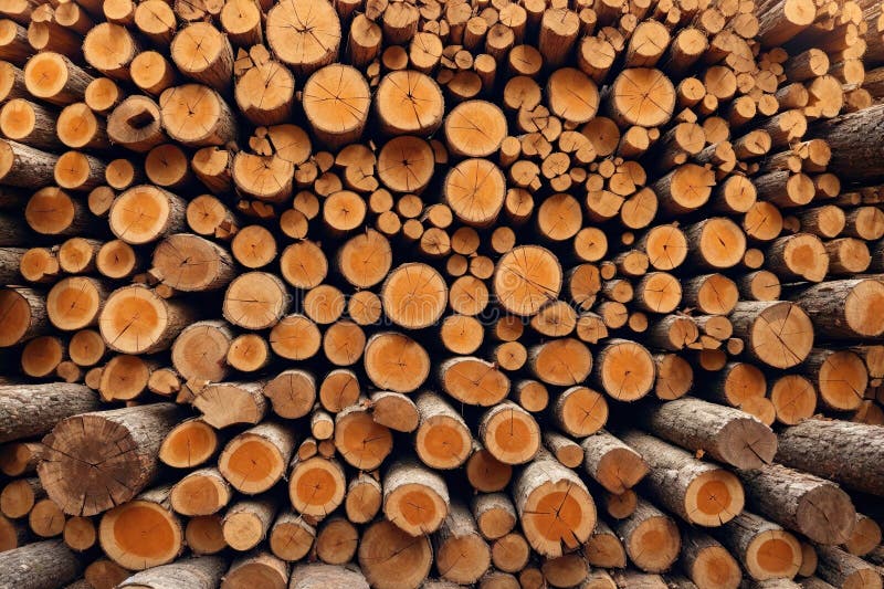 Wallpaper Wood Log Pile of Chopped Wood Material. Ai Generative Stock ...