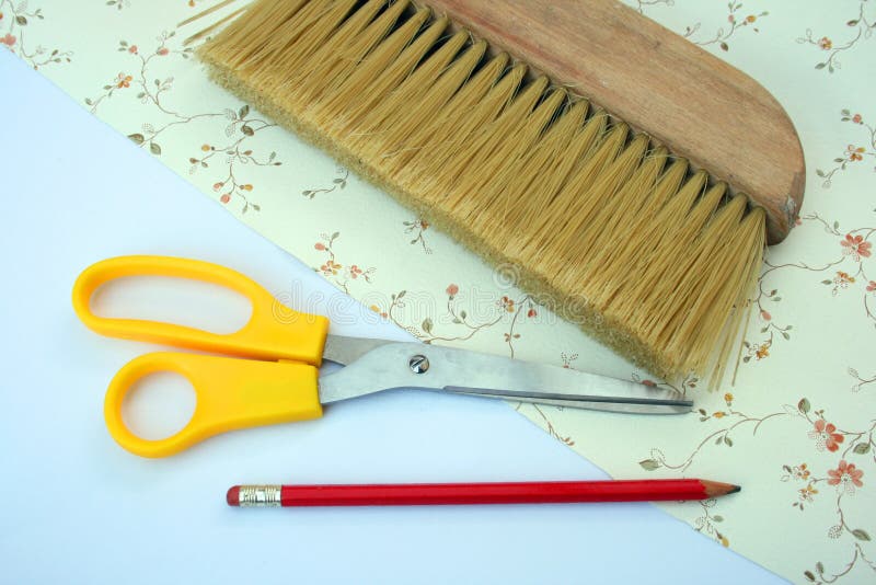 Taping of the Old Wall Paper Wallpaper Stock Photo - Image of ...