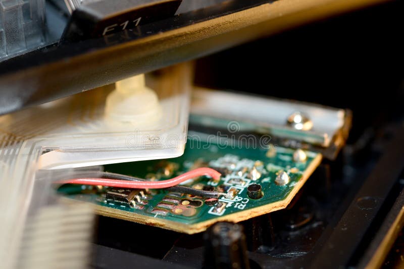 Electronic Inside Data Chips Buttons and Moore Stock Photo - Image of ...