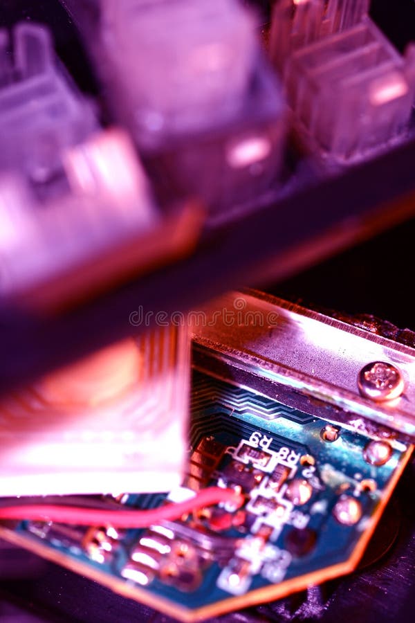 Electronic Inside Data Chips Buttons and Moore Stock Photo - Image of ...