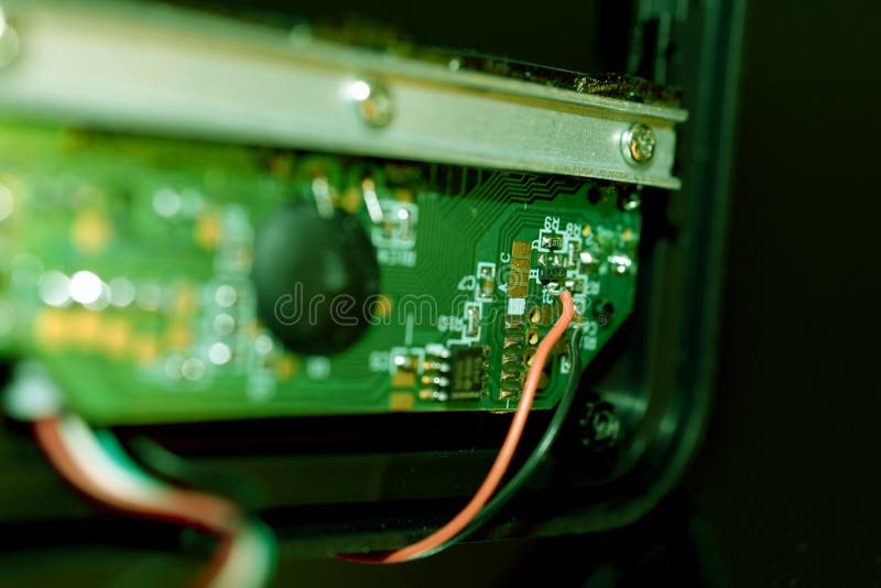 Electronic Inside Data Chips Buttons and Moore Stock Image - Image of ...