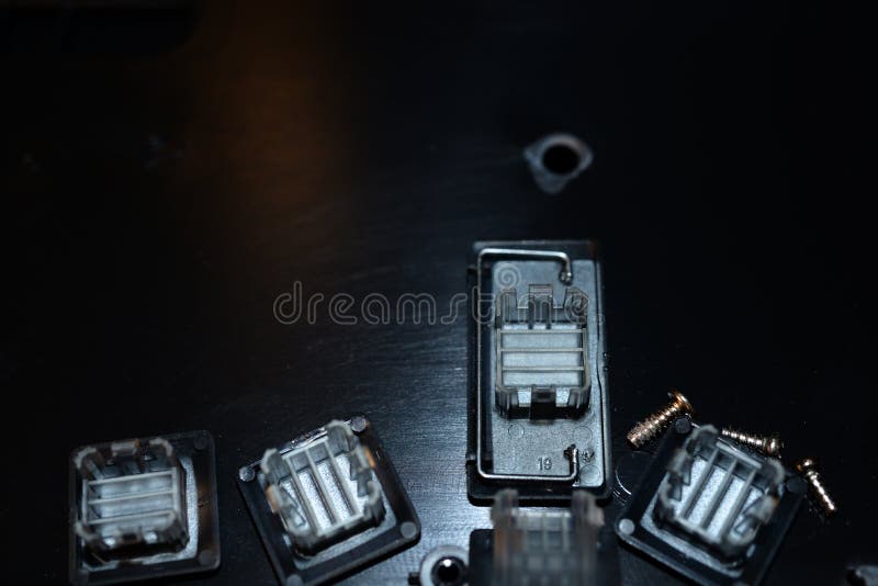 Electronic Inside Data Chips Buttons and Moore Stock Image - Image of ...