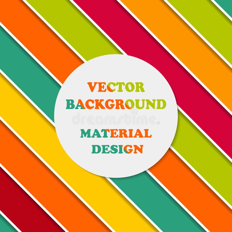 Wallpapers for Mobile OS in Style Material Design Stock Illustration ...