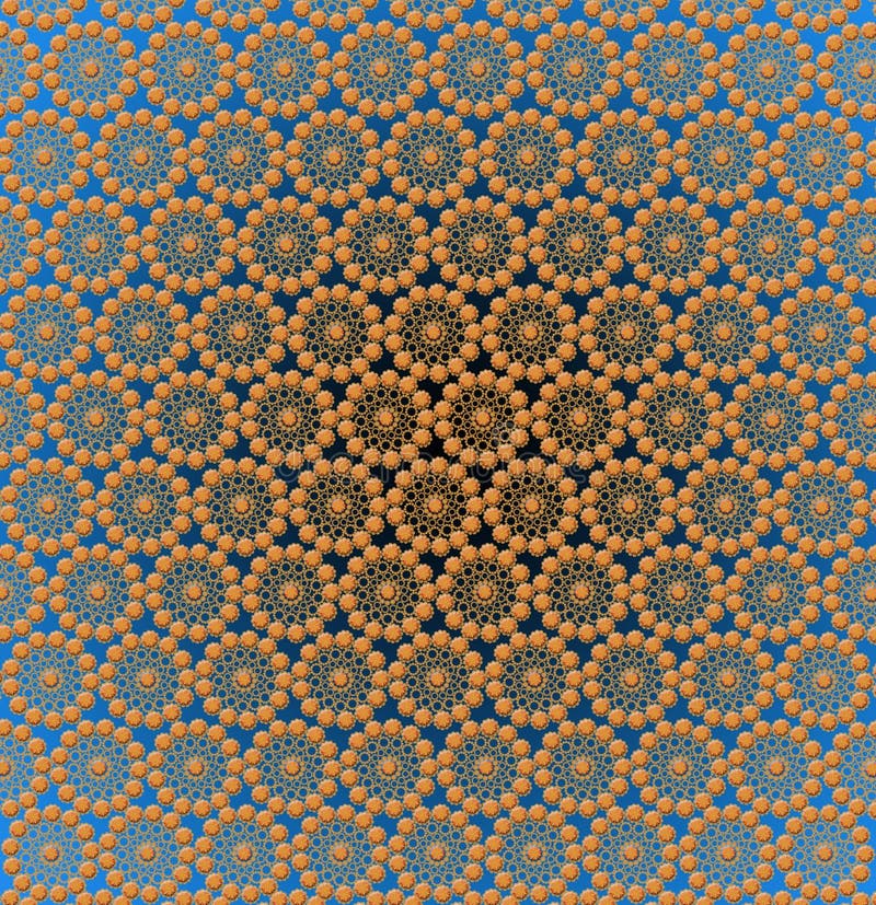 Wallpapers with Round Abstract Golden Patterns Stock Illustration ...