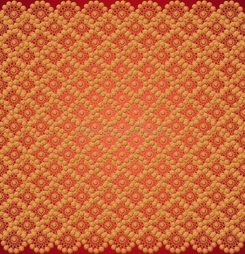 Wallpapers with Round Abstract Golden Patterns Stock Illustration ...