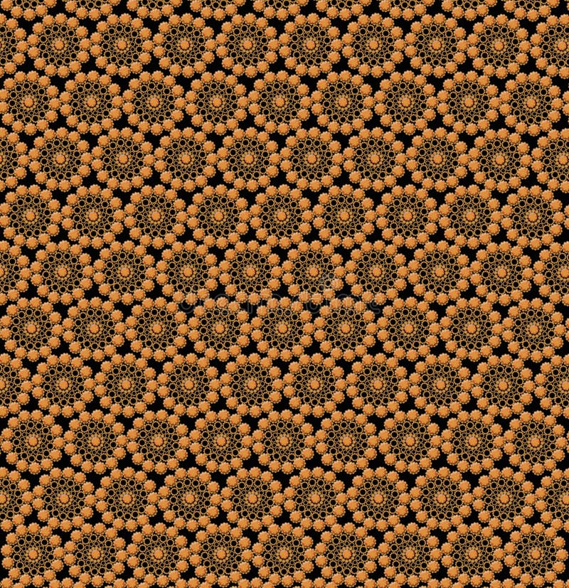 Wallpapers with Round Abstract Golden Patterns Stock Illustration ...