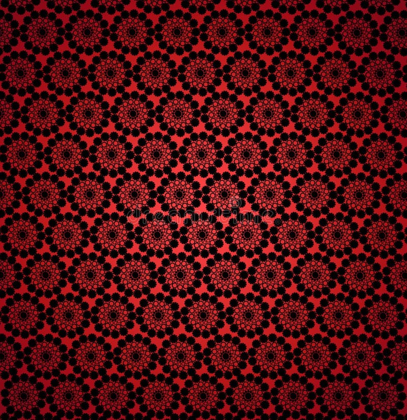 Wallpapers with Round Abstract Red Patterns. Luxurious Laces Stock ...