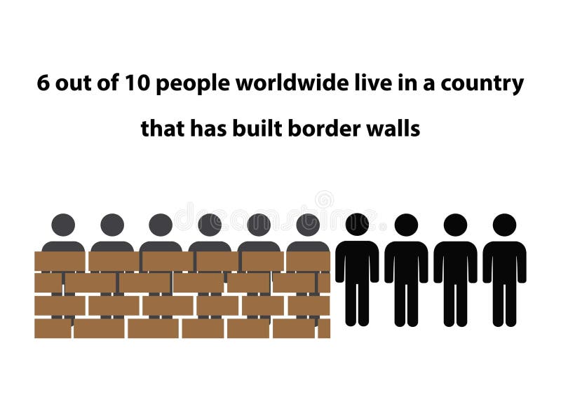 Silhouettes of Ten People with the Text 6 Out of 10 People Worldwide ...