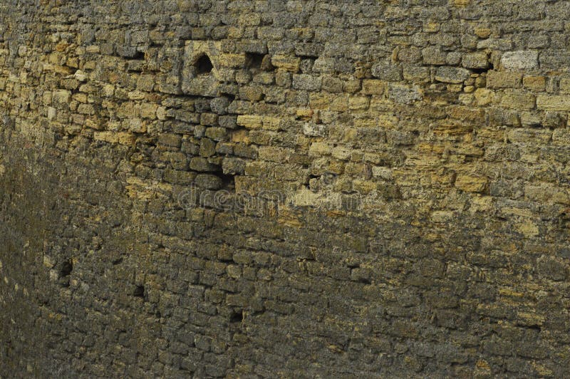 Ancient Stonework of the Walls of the Old Fortress Stock Image - Image ...