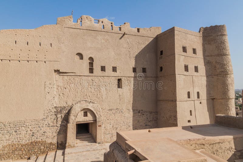 Walls of Bahla Fort, Om stock image. Image of east, travel - 187516935