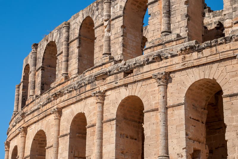 Colosseum, El Jem, Tunisia stock image. Image of built - 3342687