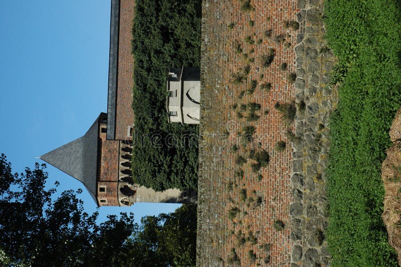 Walls of the German castle stock photo. Image of real, roman - 245798