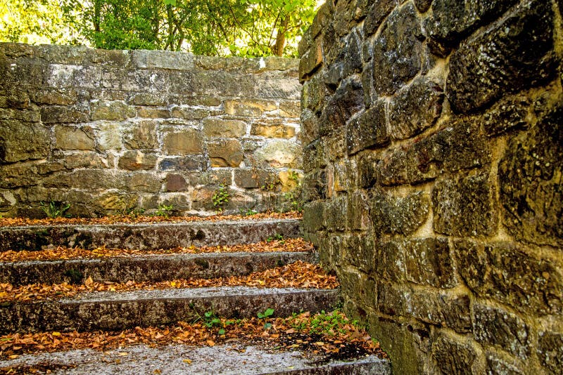 Walls of a historic castle stock image. Image of ruins - 125014481