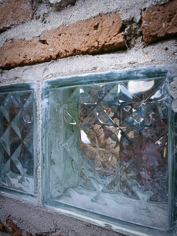 The Walls of the House Have Glass Walls Installed Stock Photo - Image ...