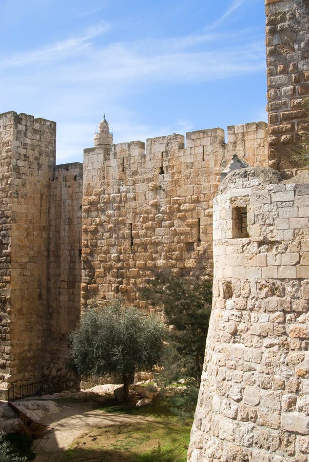 Walls of Jerusalem stock image. Image of cities, fort - 4498577
