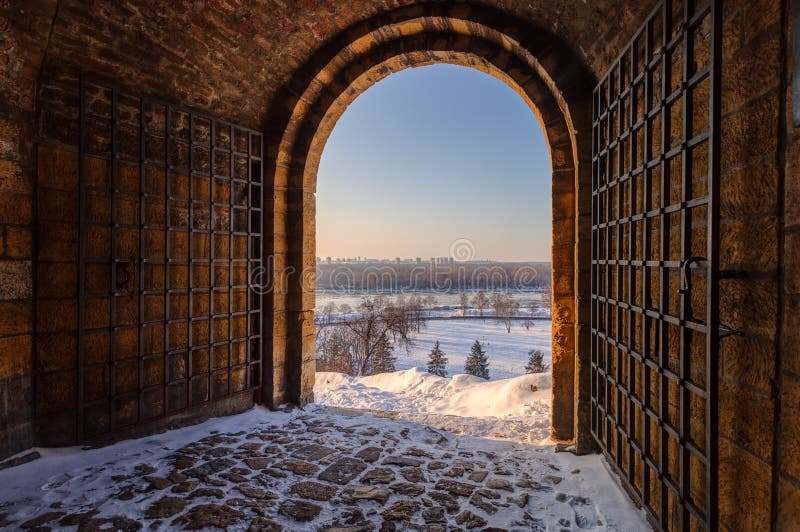 The Walls of the Old Fortress Stock Photo - Image of historic, belgrade ...