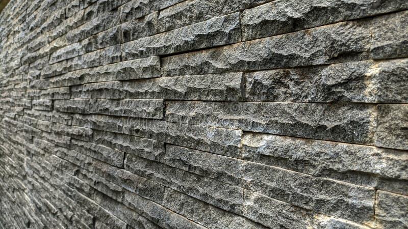 Walls with Rectangular Natural Stone Arrangement in Gray Stock Image ...
