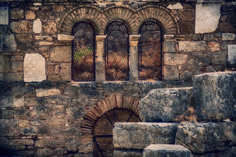 Ancient Corint stock photo. Image of ancient, ruins - 115180484