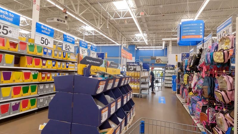Walmart Back To School Section Editorial Photography - Image of sale ...
