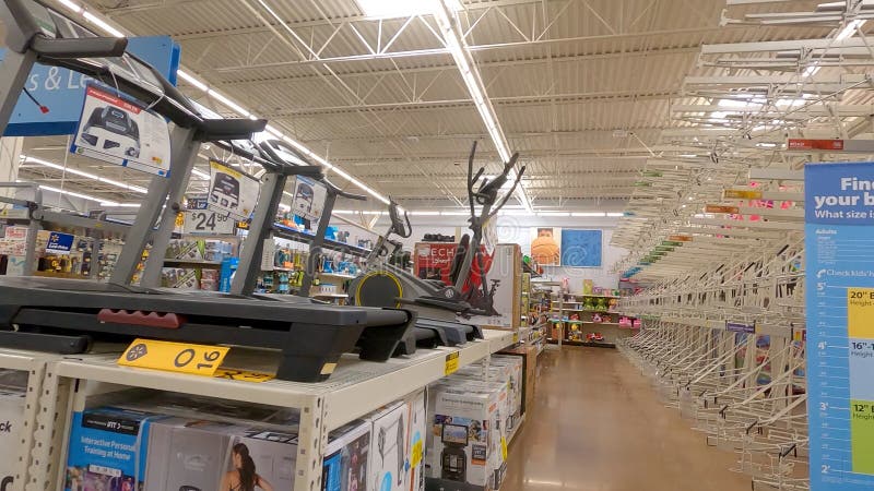 Walmart bike racks empty editorial stock image. Image of building ...