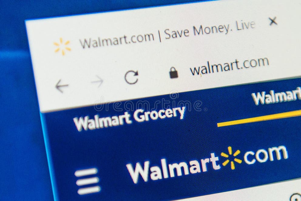 Walmart.com Web Site. Selective Focus. Editorial Image - Image of ...