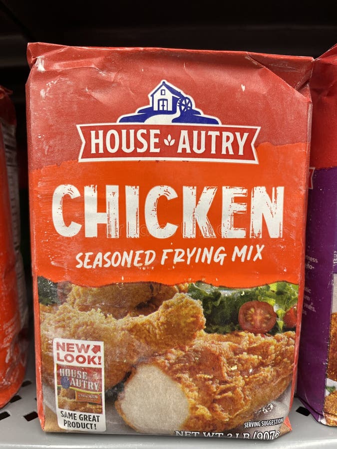 Walmart Grocery Store House of Autry Breading Mix Chicken Editorial ...