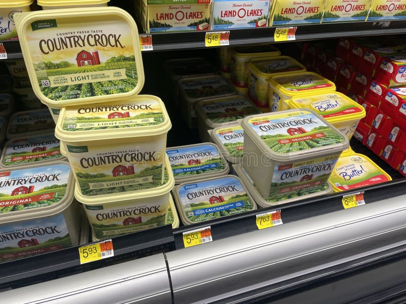 Walmart Grocery Store Interior Butter Section Editorial Image - Image ...
