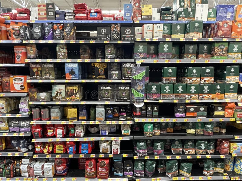 Walmart Grocery Store Interior Coffee Aisle Section Editorial Stock ... Walmart Grocery Store Interior Coffee Aisle Section Editorial Stock ...