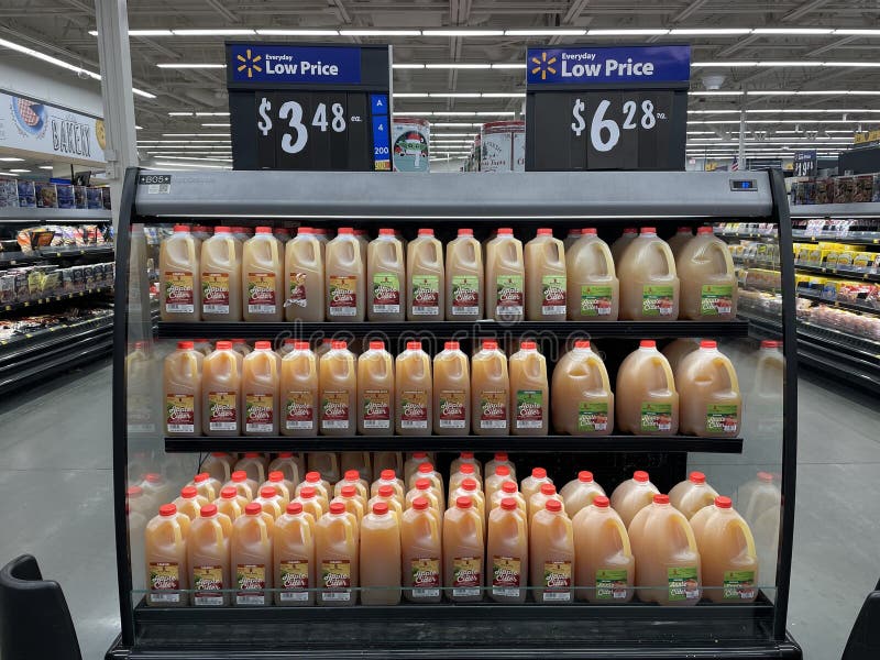 Walmart Grocery Store Mayer Bros Apple Cider Display and Prices ...