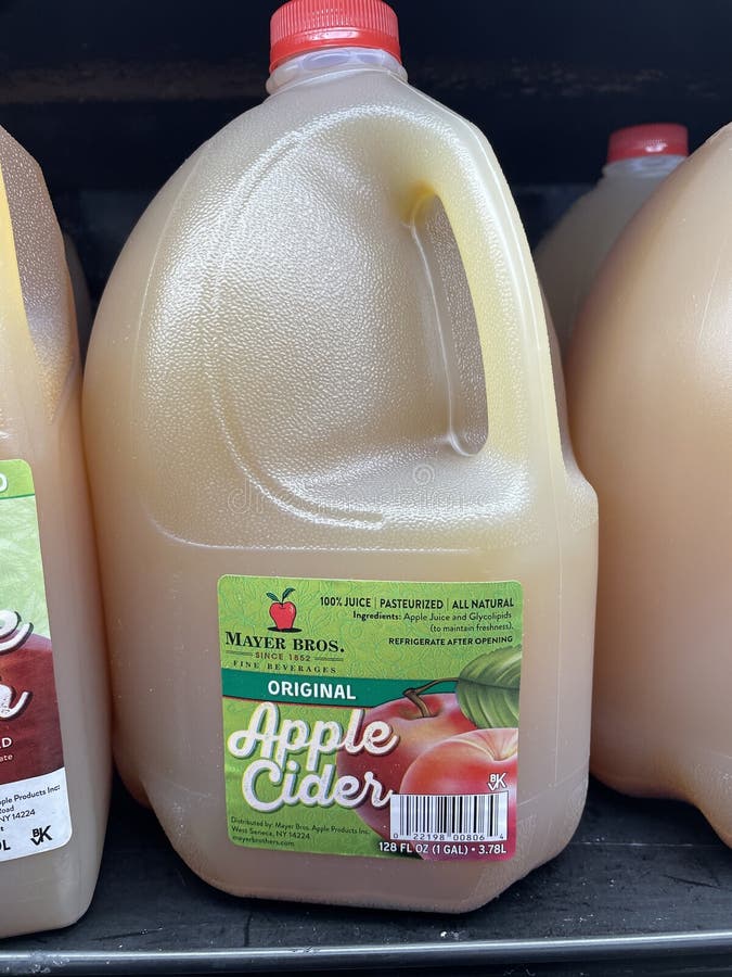 Walmart Grocery Store Mayer Bros Apple Cider Jug Editorial Stock Photo ...