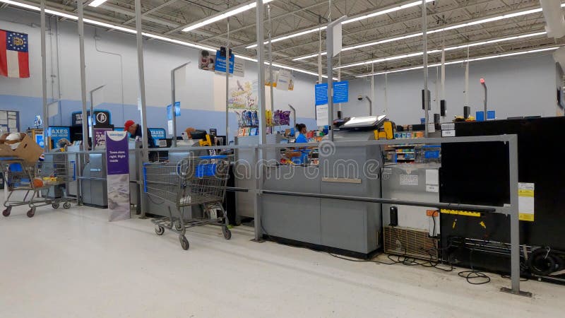 Walmart Interior Back of Drink Machines Editorial Stock Image - Image ...